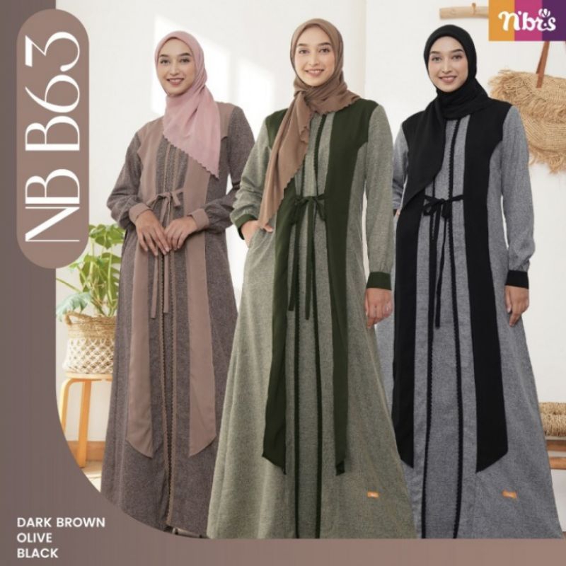 Jual Busana Muslim Wanita Terbaru NB B63 by Nibras | Shopee Indonesia