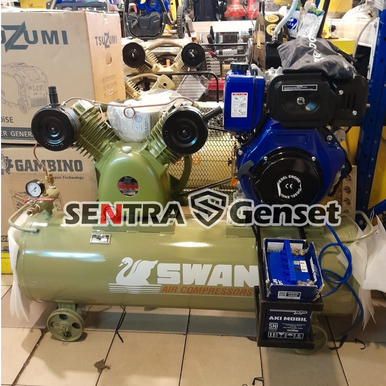 Jual air compressor swan 3 HP + Diesel stater FAW-VW | Shopee Indonesia
