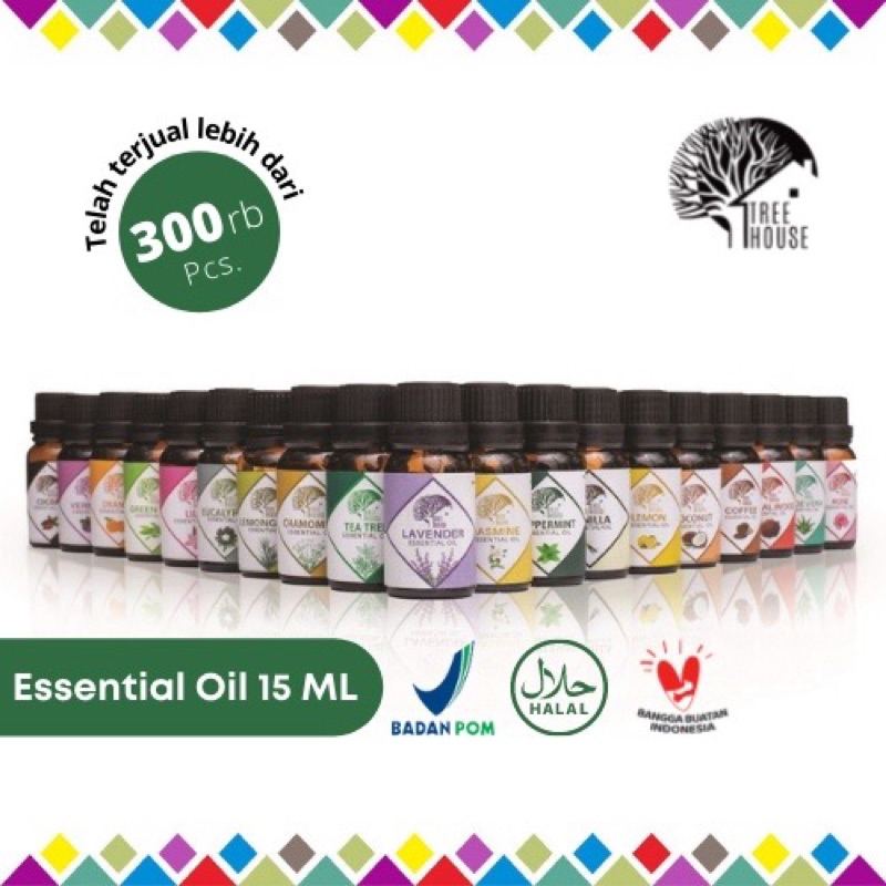 Jual Essential Oil - by Tree House 15ml - Aromatherapy - Aromaterapi / humifider | Shopee Indonesia