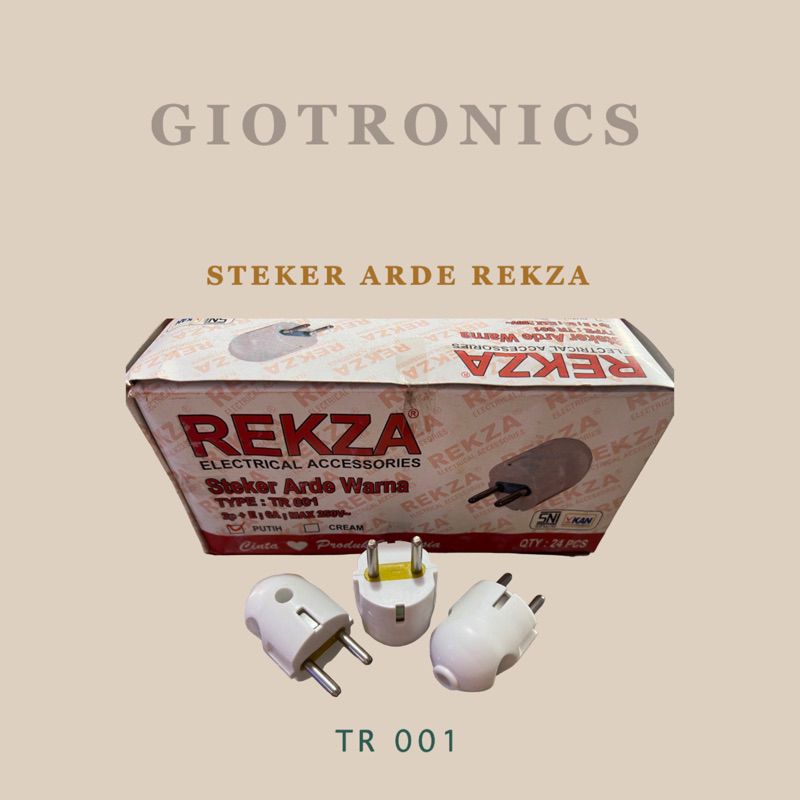 Jual REKZA Steker Arde Colok Jantan Bulat TR 001 / COLOKAN LISTRIK ...