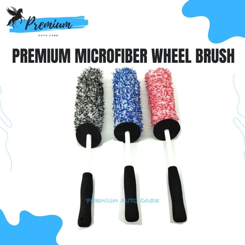 Jual Microfiber Wheel Brush Premium / Sikat Pembersih Velg Mobil | Shopee Indonesia