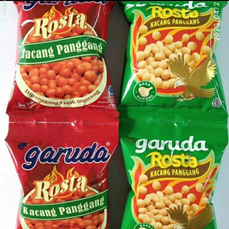 Jual rosta garuda kacang panggang ecer 1000 | renceng isi 10 bks ...
