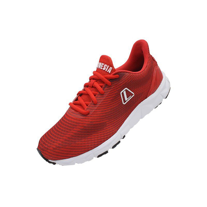 Jual Sepatu League merah putih Rass M ICF TIMNAS running shoes original ...