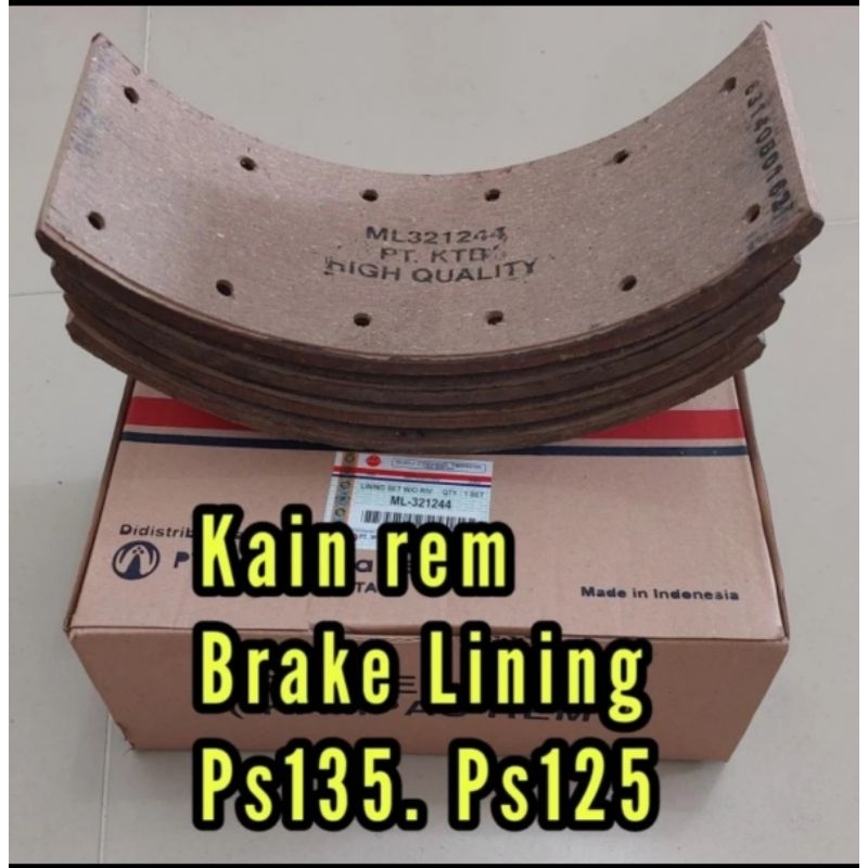 Jual Brake Lining / Kampas Lining Canter PS125 PS135 ML321244 | Shopee ...