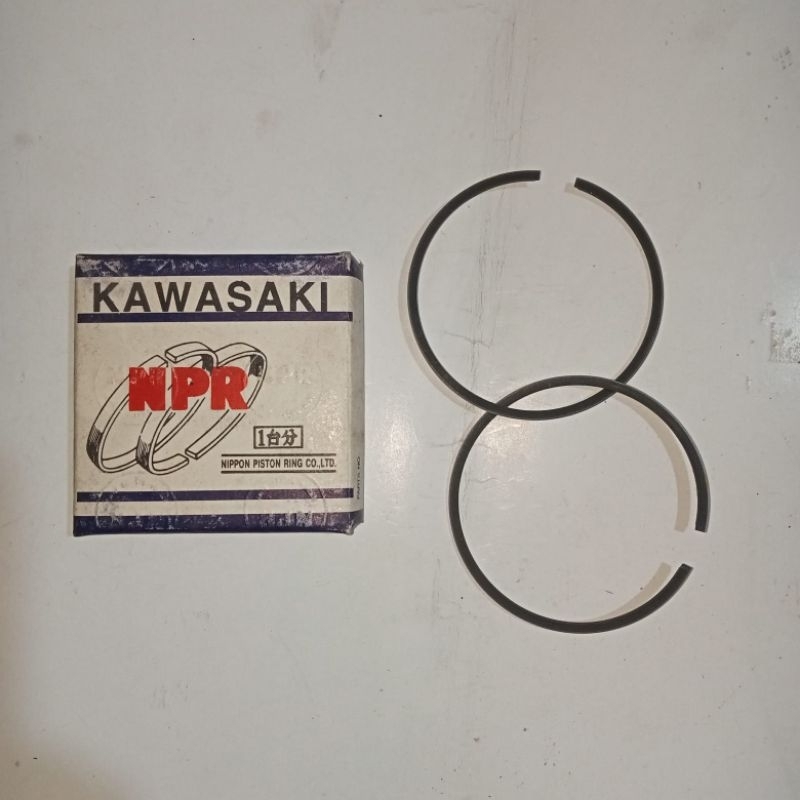 Jual ring set piston ring seker seher Kawasaki AR125 oversize standar original NPR | Shopee ...