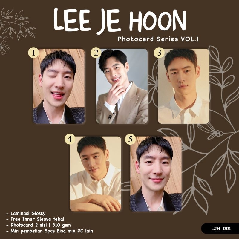 Jual PHOTO CARD LEE JE HOON GLOSSY 2 SISI LAMINASI | Shopee Indonesia