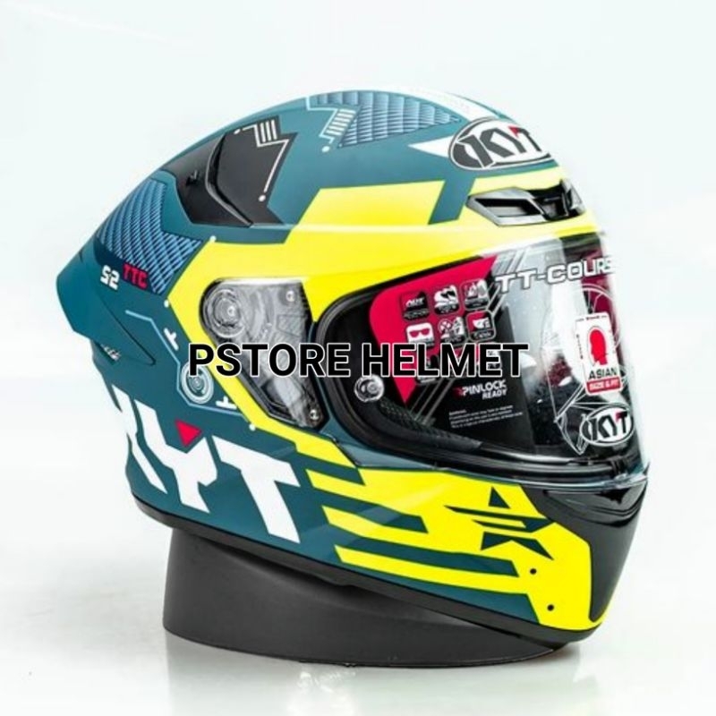 Jual Helm KYT TT Course Fuselage Matt Yellow / TTC Fuselage / Motif Terbaru KYT | Shopee Indonesia