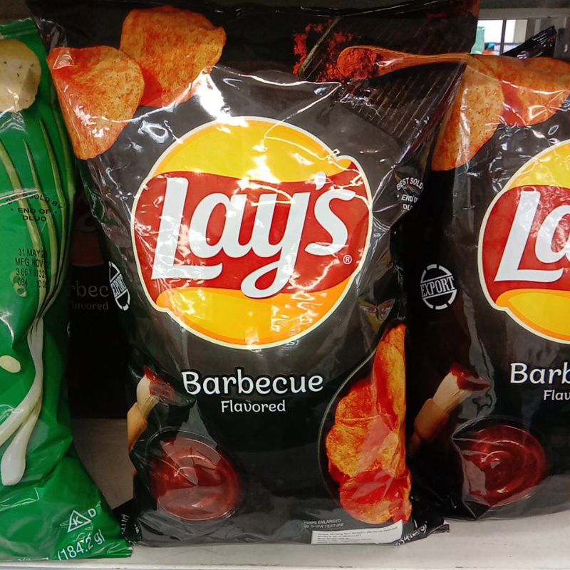 Jual Lays potato chips barbeque flavored 184gr | Shopee Indonesia