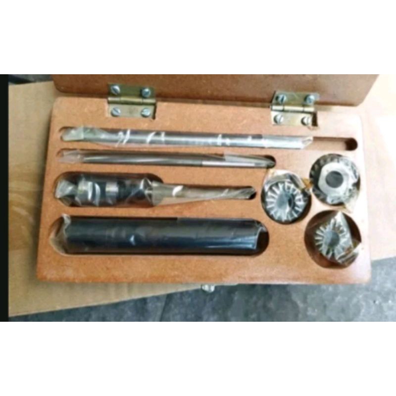 Jual Alat seting klep motor 18-22mm Valve seat SOLAR /face cutter set 3 ...