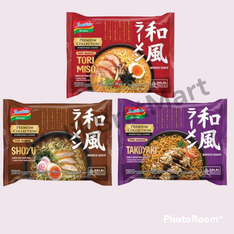 Jual Indomie Takoyaki | Indomie Shoyu | Indomie Tori Miso PREMIUM ...