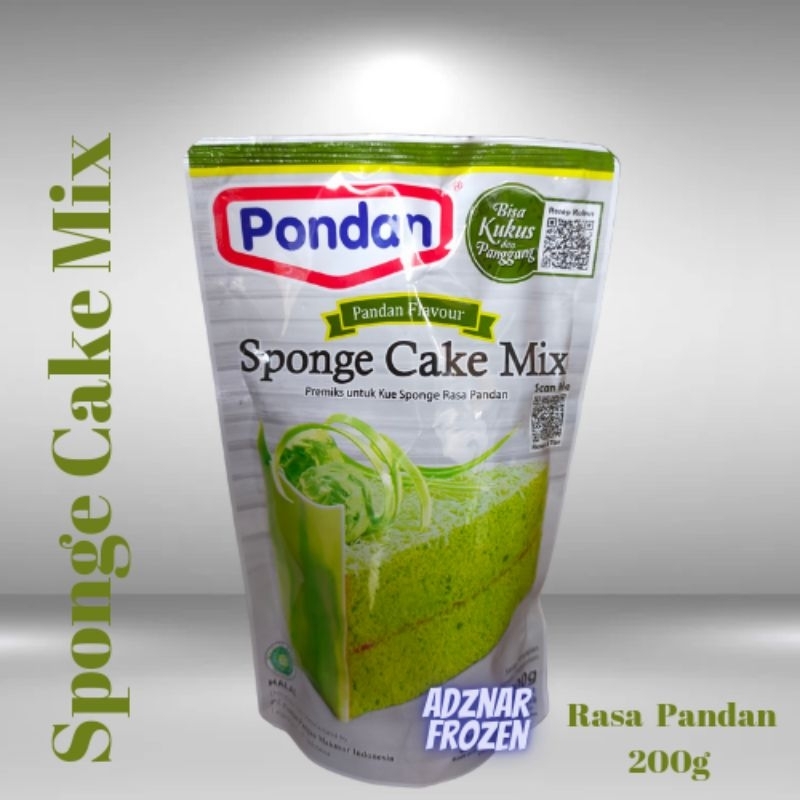 Jual Pondan Sponge Cake rasa Pandan 200g | Shopee Indonesia