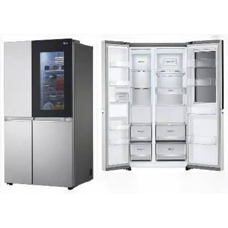 Jual LG GC-Q257CSFW KULKAS SIDE BY SIDE INVERTER INSTAVIEW KNOK2 GCQ257CSFW GCQ257 Pengganti GC ...