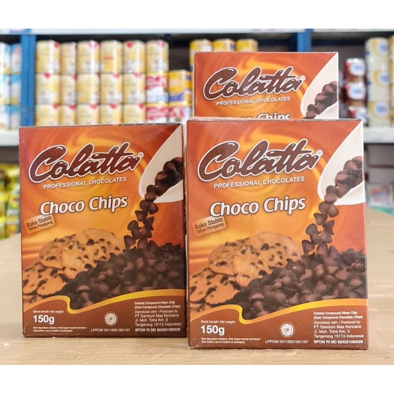 Jual 150gr Colatta Choco Chips/Choco chips/Coklat Chips | Shopee Indonesia
