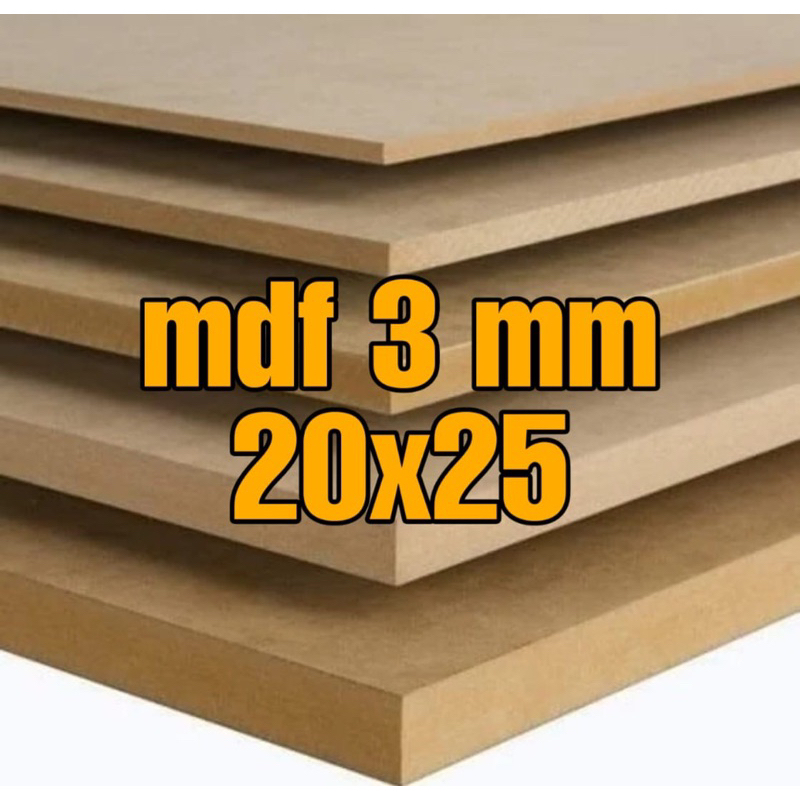 Jual mdf 3mm 20x25 ( 3 mm ) | Shopee Indonesia