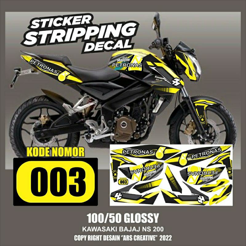 Jual (Bisa COD) Striping sticker variasi Bajaj/pulsar stiker pulsar ...