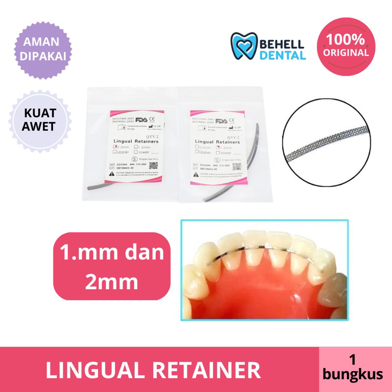 Jual DENTAL LINGUAL RETAINER ORTHO SPLINTING GIGI 1.2MM dan 2MM ...