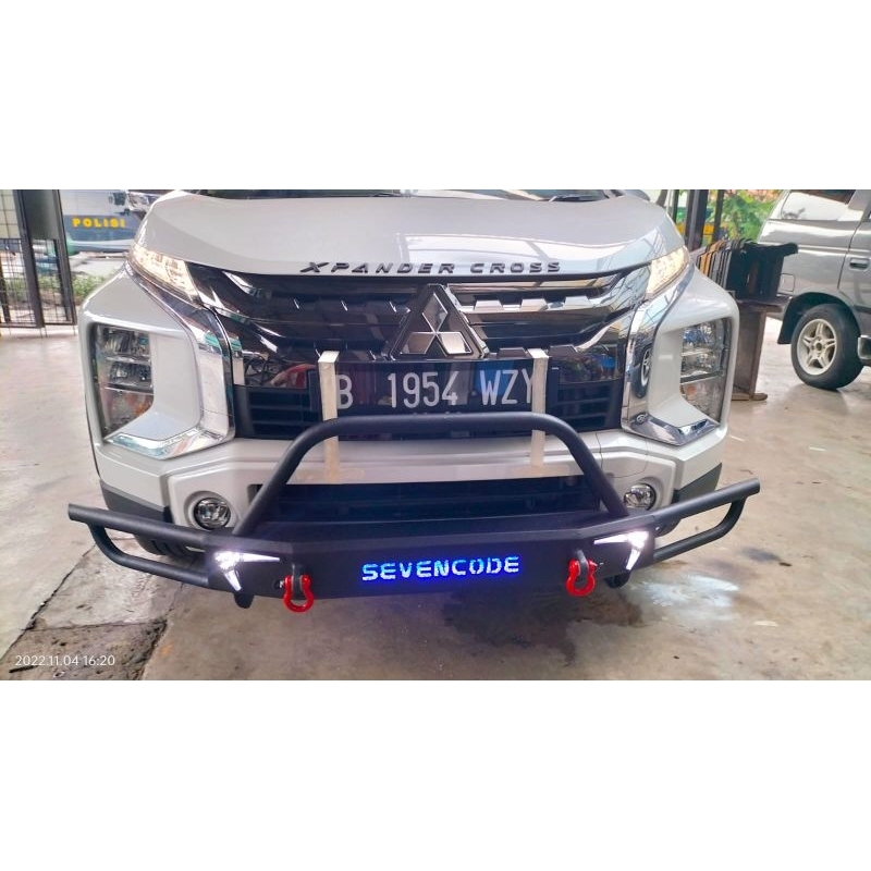 Jual Tanduk Depan Xpander Model Mini Overland Besi Sevencode Bumper ...