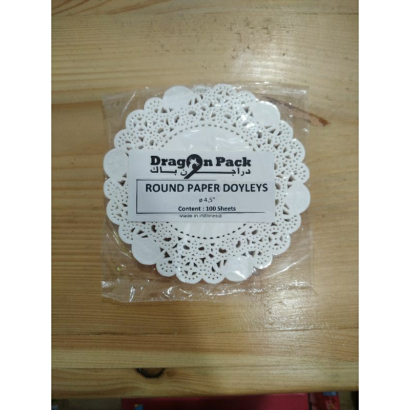 Jual Alas toples Dragon Pack Round Paper Doyleys Doilies diameter 4 ...