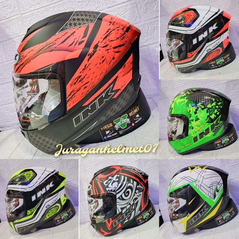 Jual HELM INK CL MAX MOTIF SERIES SNI DOT | Shopee Indonesia