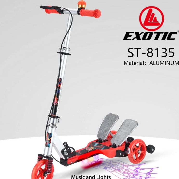 Jual SCOOTER ANAK// EXOTIC SCOOTER NAK 2 PEDAL INJAK ST-8135 | Shopee ...