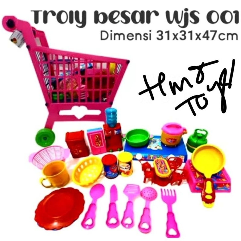 Jual MANINAN ANAK PEREMPUAN MAINAN TROLI BELANJA MAINAN ANAK TROLLEY ...
