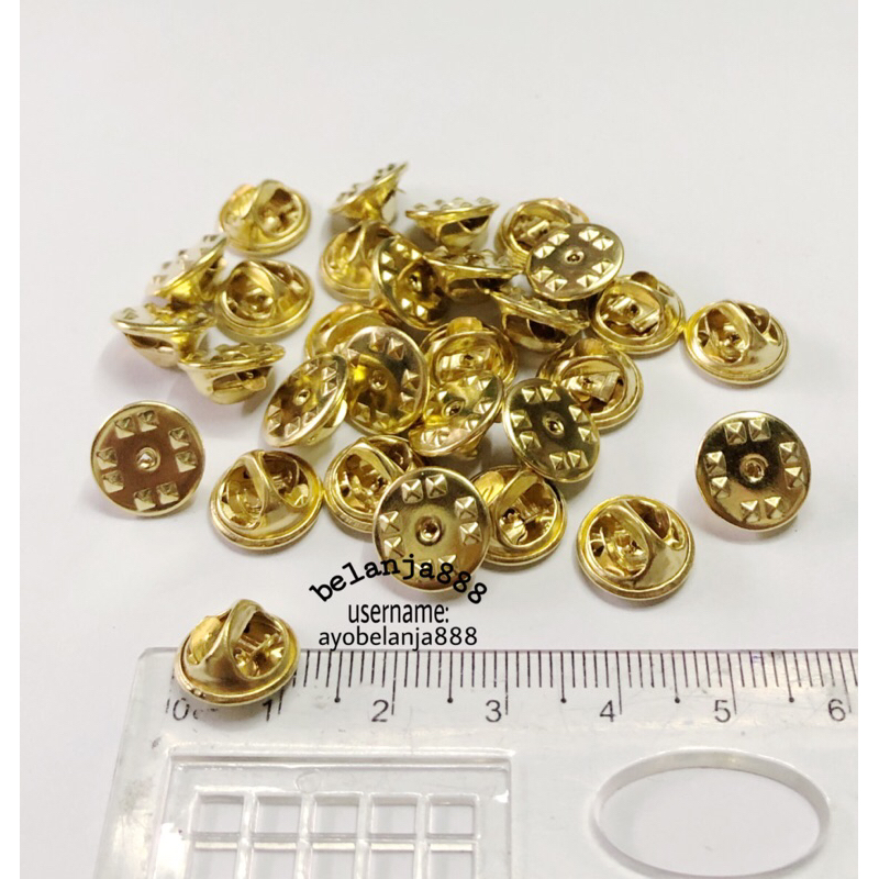 Jual Manset kancing kupu kupu gold(mansetnya saja)-(100pcs) | Shopee ...