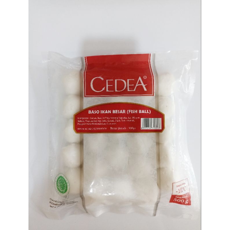 Jual CEDEA baso ikan besar ( fish ball) 500gr / baso ikan | Shopee ...