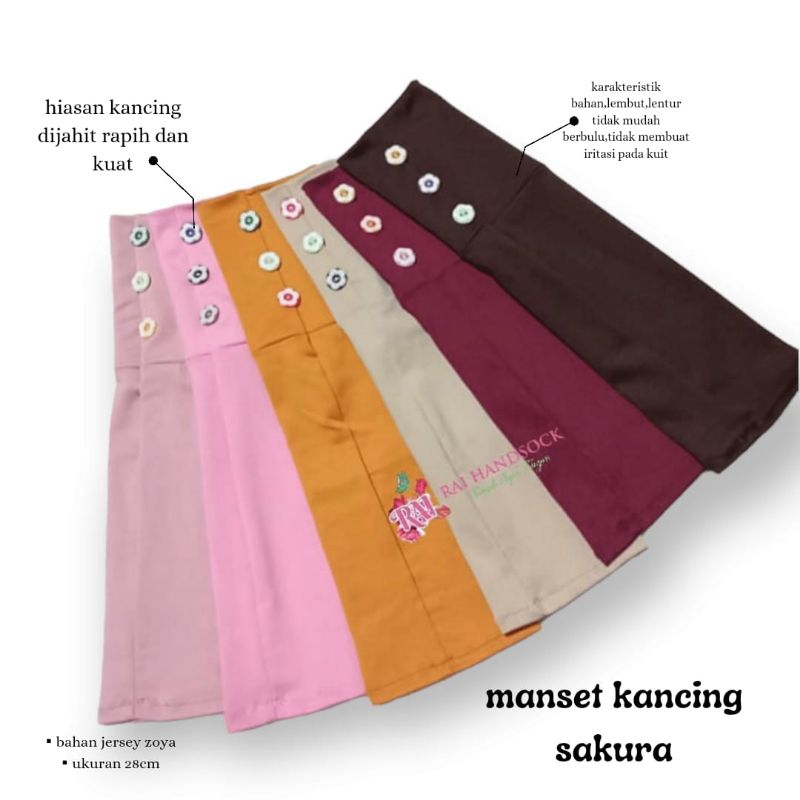 Jual Manset Tangan Kancing Sakura | Shopee Indonesia
