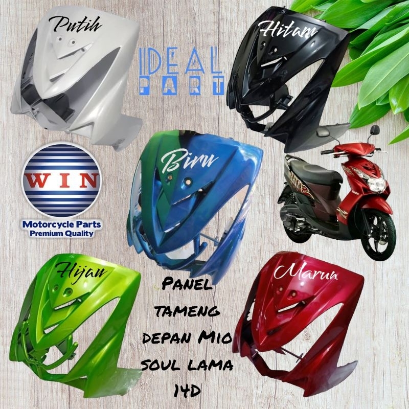 Jual PANEL FRONT TAMENG LAMPU DEPAN MIO SOUL KARBU 14D-F8311-00-GE ...