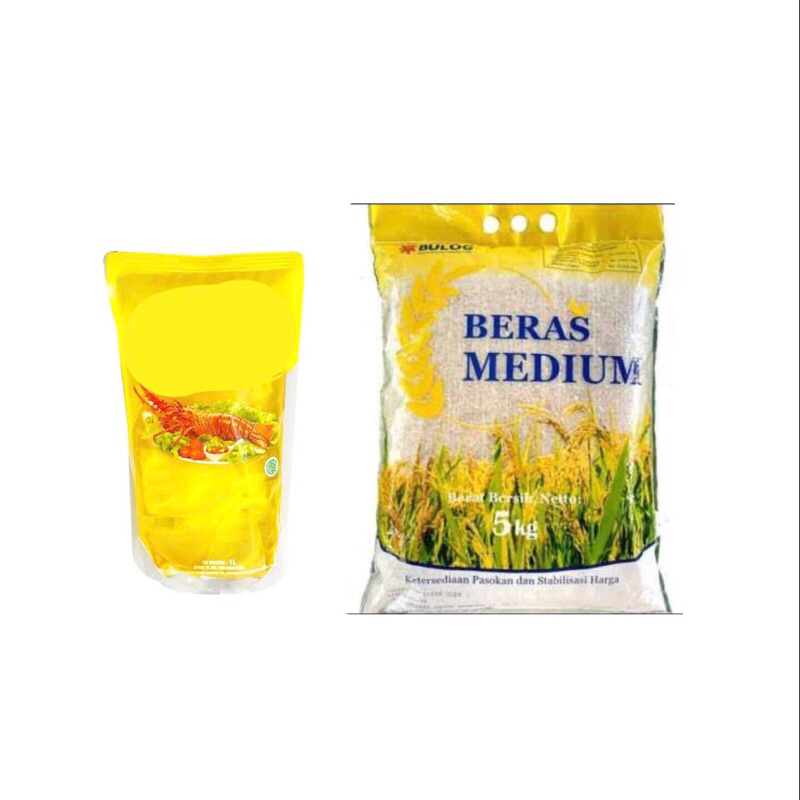 Jual Paket sembako beras 5kg minyak | Shopee Indonesia