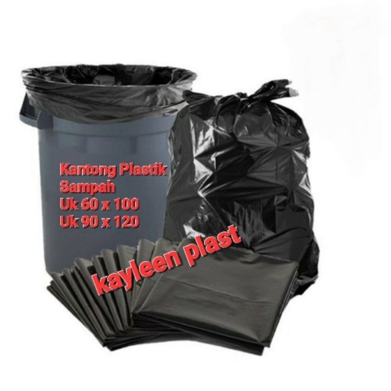 Jual Isi 50 pack Kantong Plastik Sampah Trash Bag Hitam Ukuran 60x100 / 90x120 | Shopee Indonesia