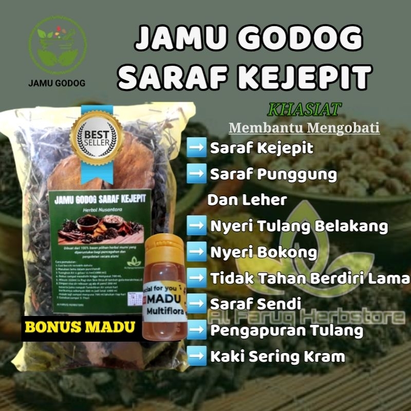 Jual Jamu Godok Saraf Kejepit Obat Sakit Pinggang Kaki Kram leher kaku ...