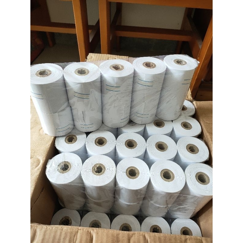 Jual Kertas kasir HVS 58x65 1ply/Struk kasir printer kalkulator 58x58 ...