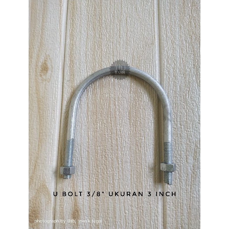 Jual klem besi U bolt ukuran 1/2"-8 inch | Shopee Indonesia