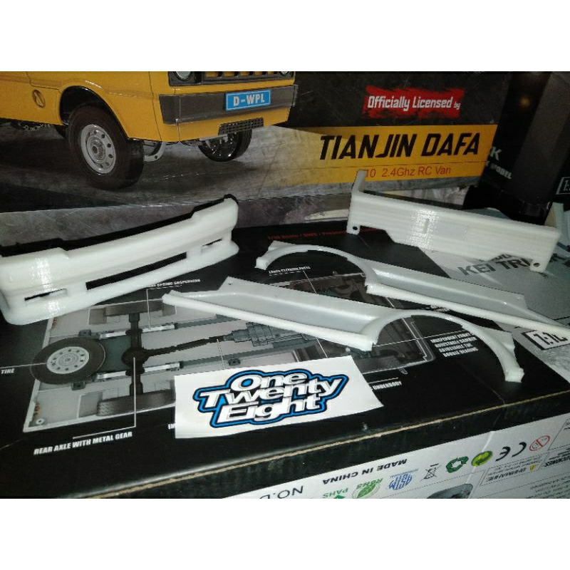 Jual Body kit WPL D12 rev2 by mr.vein 3D print pla+ | Shopee Indonesia