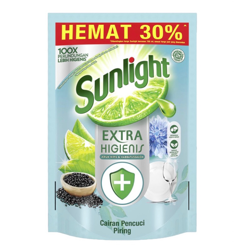 Jual Sunlight Sabun Cuci Botol & Piring Habatussauda 650Ml - Baby ...