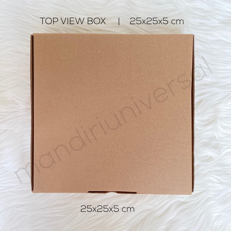 Jual box kardus ukuran 25x25x5 kotak dus karton pizza packaging kue ...
