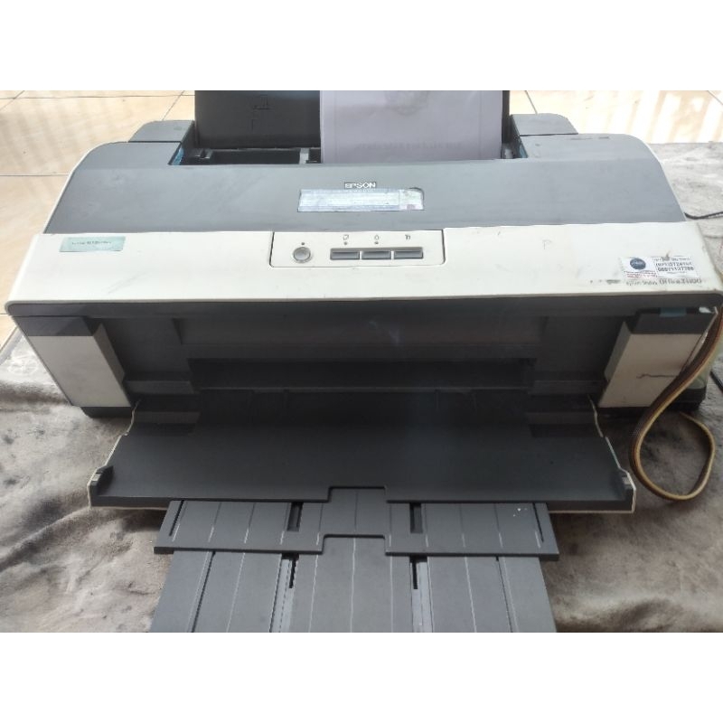 Jual Printer warna Epson T1100 ukuran kertas A3 normal print hitam teks ...