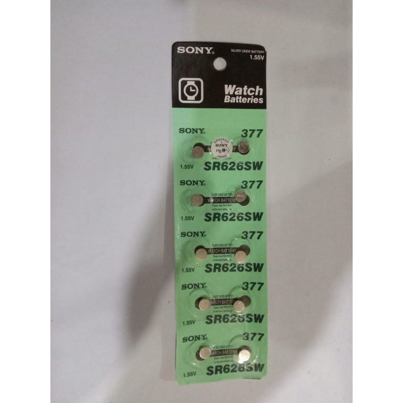 Jual baterai SONY SR626SW 1,55V batere jam lampu kalkulator timbangan ...