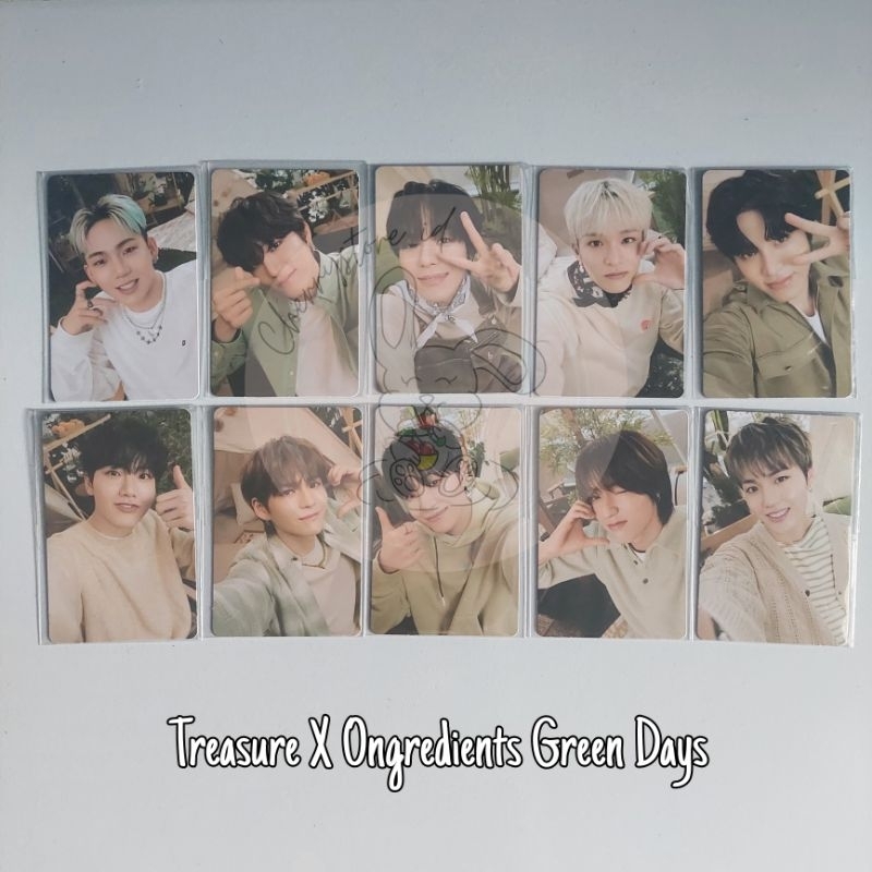Jual TREASURE ONGREDIENTS GREEN DAYS PC HYUNSUK JIHOON JAEHYUK DOYOUNG ...