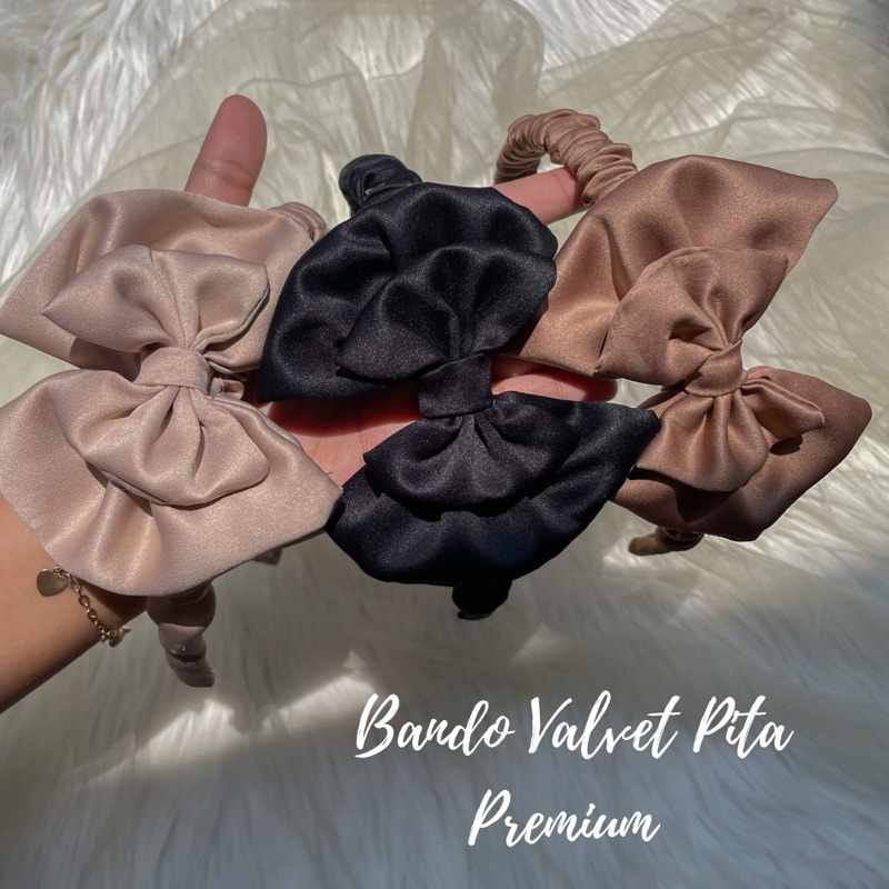 Jual BANDO PITA VALVET PREMIUM HEADBAND KOREA BANDANA VIRAL | Shopee ...