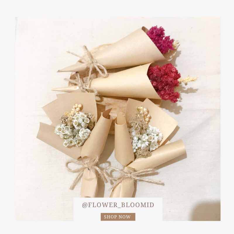 Jual Mini Bouquet Buket Bunga Kering Dried Flowers [ MINIMAL BELI 3 ...