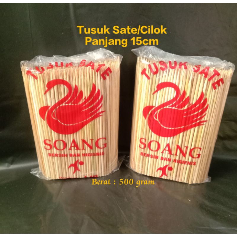Jual Tusuk Sate / Tusuk Cilok 15cm ( 500 gram ) Tusukan Sate / Cilok ...