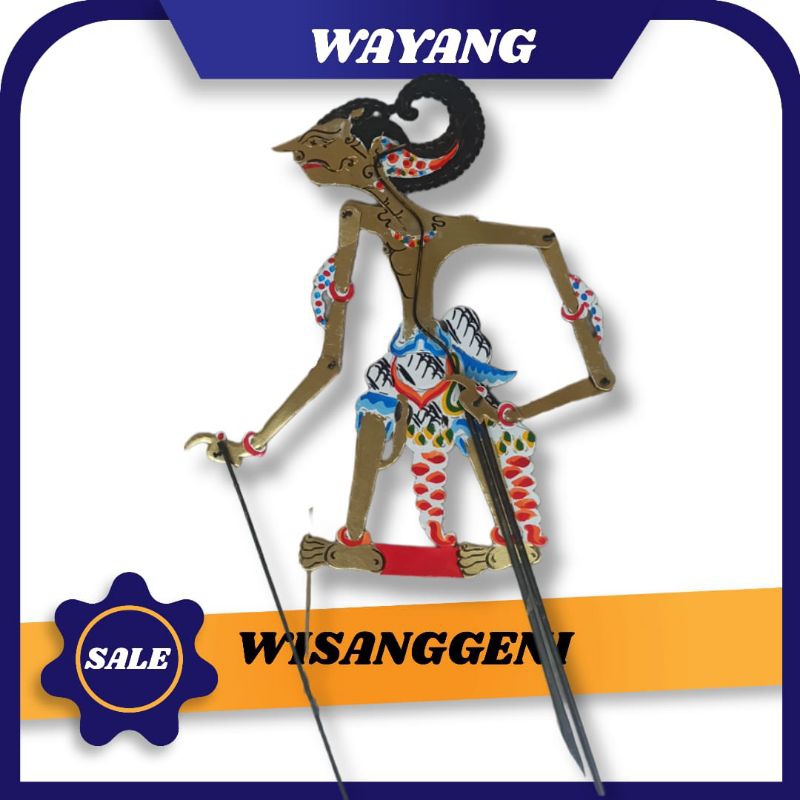 Jual WISANGGENI TOKOH WAYANG KULIT WAYANG BAHAN KERTAS KARTON DUPLEK ...