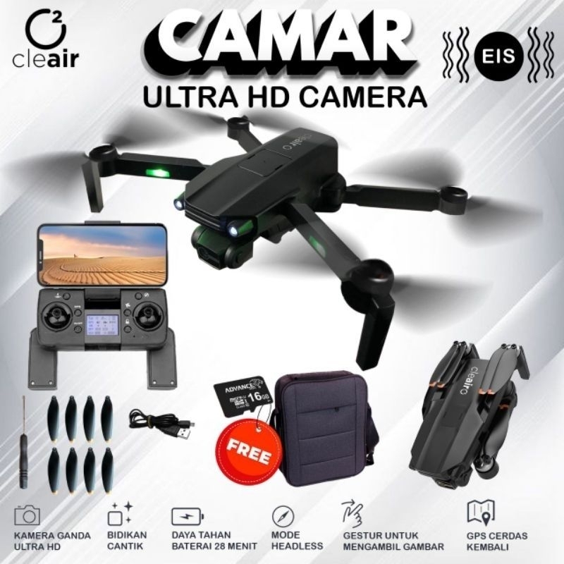 Jual CLEAIR-02 DRONE GPS PRO WIFI CAMERA FPV LIVESTREAM | Shopee Indonesia