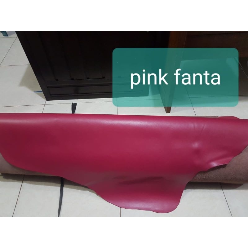 Jual Bahan Kulit Sapi Lembaran Fullgrain Warna Hot Pink Premium Grade ...