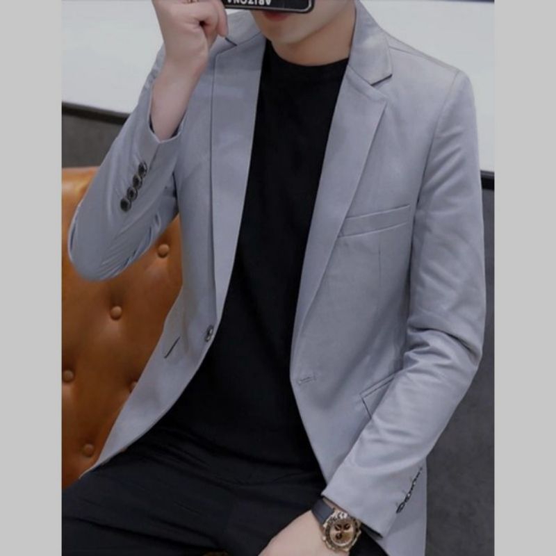 Jual jas blazer pria/blazer pria manggis semi formal/blazer pria keren ...