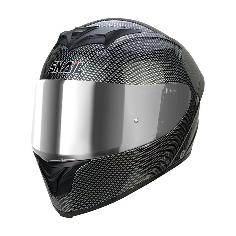 Jual HELM SNAIL FFS2 CARBON BLAK/RED/SILVER ORIGINAL | Shopee Indonesia