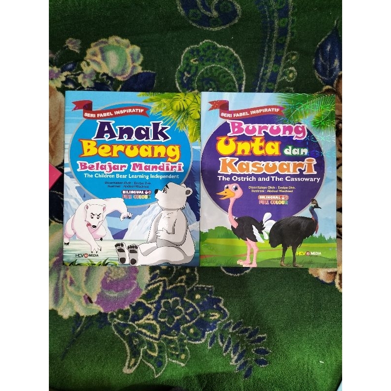 Jual Buku Fabel Cerita Anak Dan Dongeng Binatang Bilingual Ukuran Besar