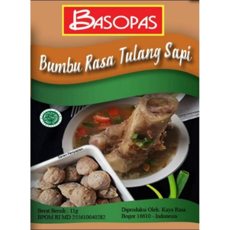 Jual BASOPAS BUMBU RASA TULANG SAPI 11 GRAM | 1 PACK | Shopee Indonesia